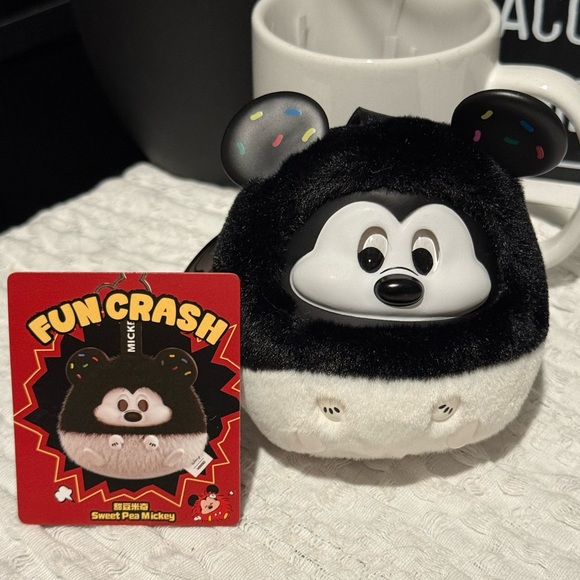 Disney | Other | Disney Fun Crash Mickey Plush Black And White | Poshmark